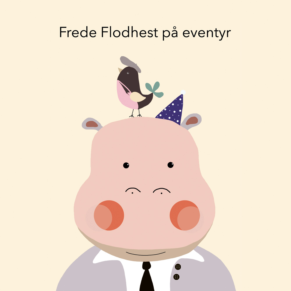 Frede Flodhest på eventyr GUL - Farmor & Ko